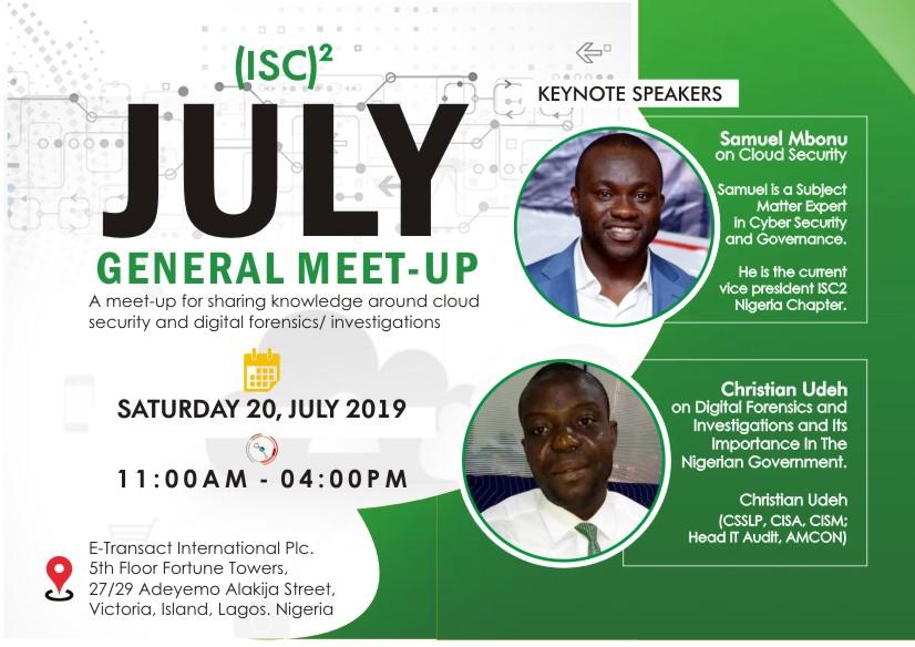 (ISC)² NIGERIA CHARTERING CHAPTER: JULY GENERAL ME... - ISC2 Community