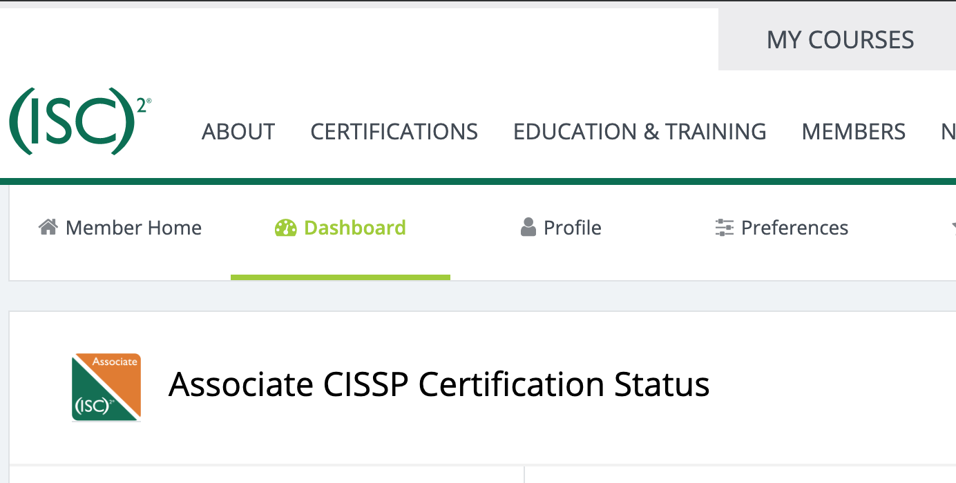 Associate CISSP mistake - ISC2 Community