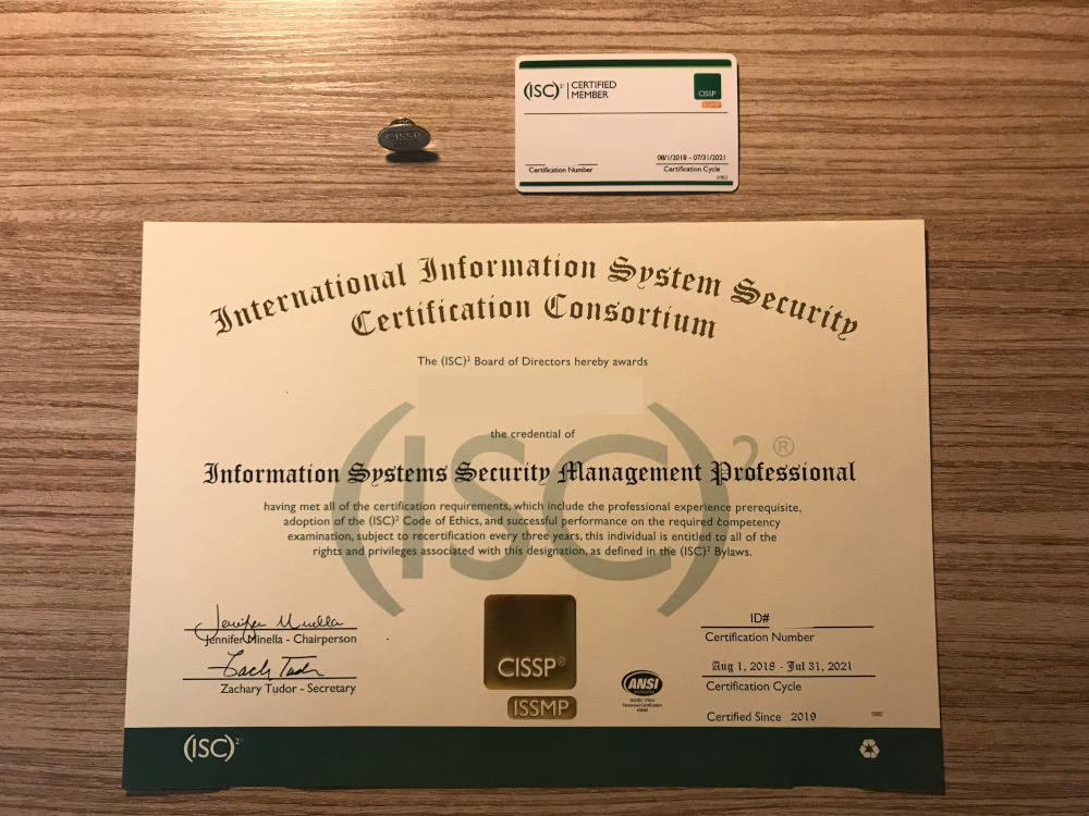 ISSAP and ISSMP Certificate Packages Not Received - ISC2 Community