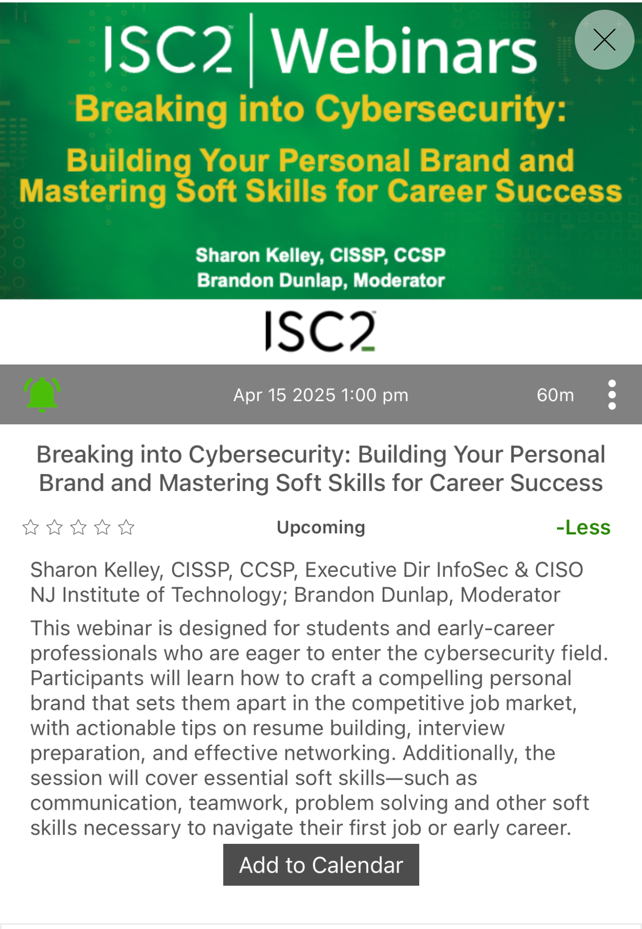 Advice Needed: Career Change - ISC2 Community