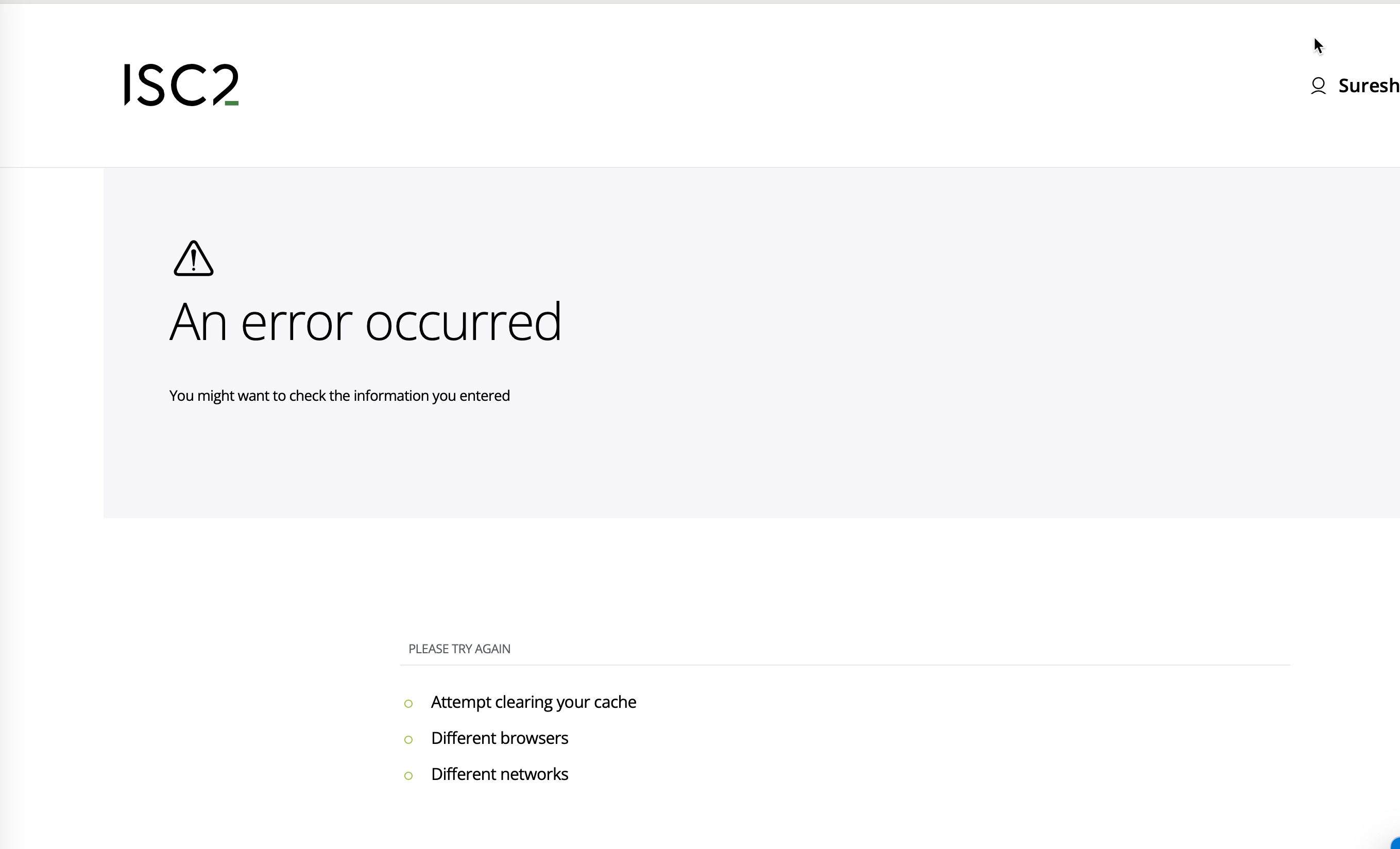 Unable to schedule exam - ISC2 Community