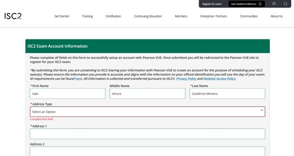 REPROGRAMAR EXAMEN - ISC2 Community
